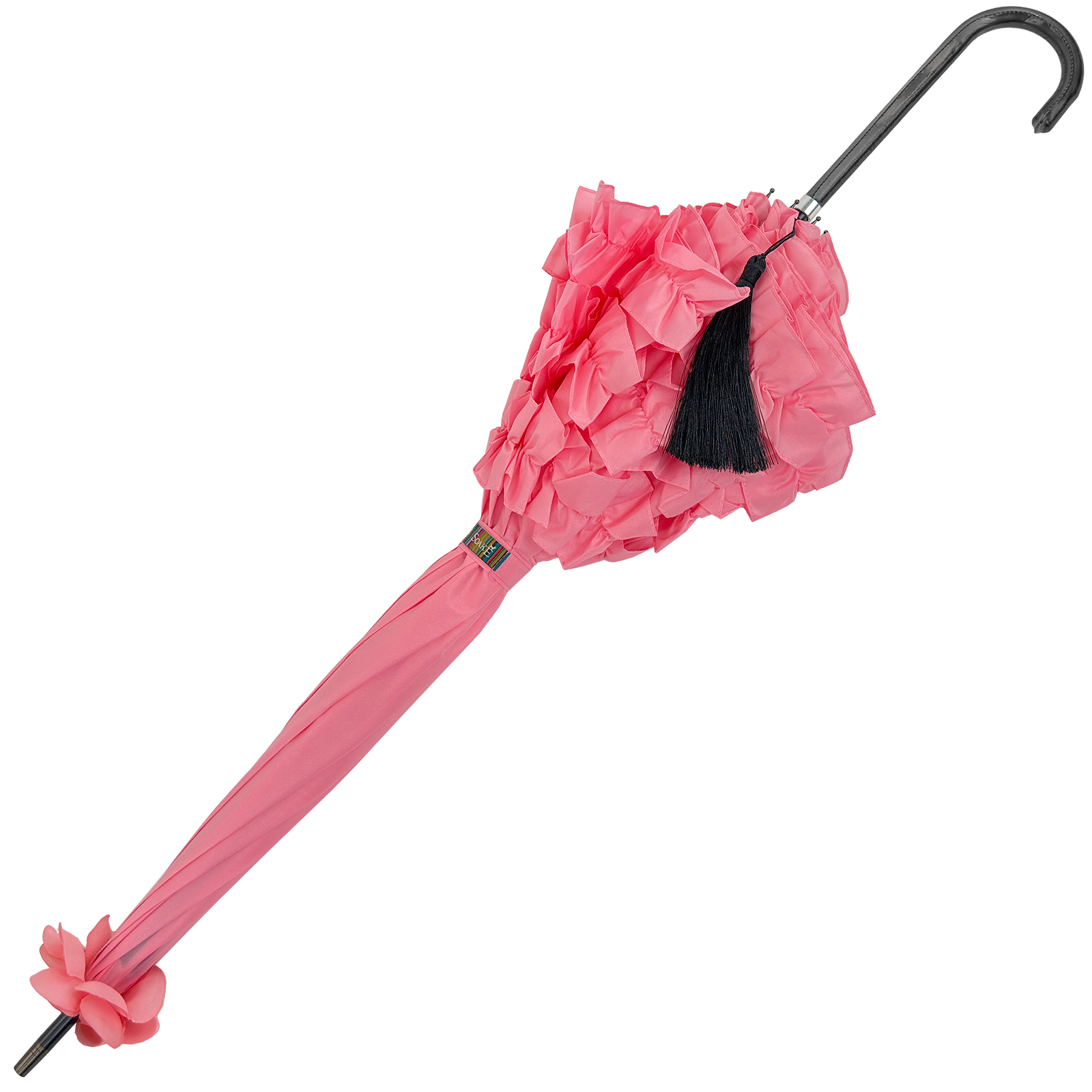 Boutique Triple Frill Umbrella by Soake - Pink | Brolliesgalore
