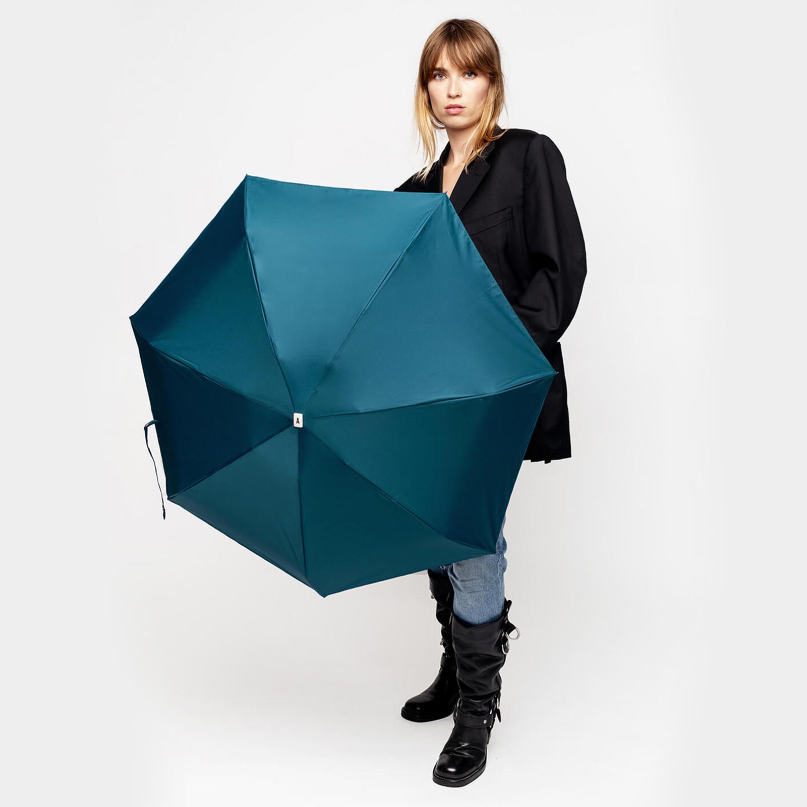 Mineral Blue Folding Compact Umbrella by Anatole of Paris – OCTAVE ...
