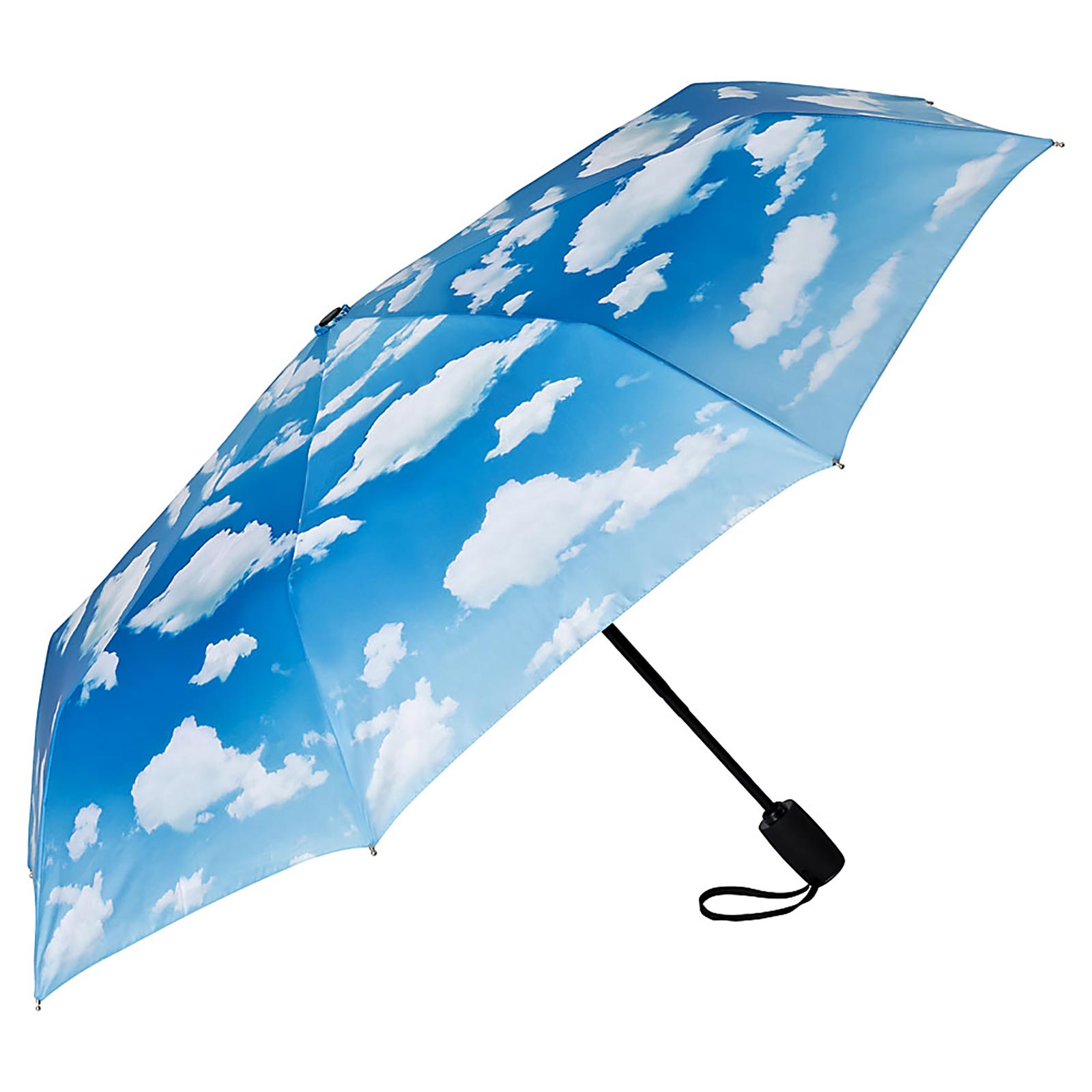 Summer Clouds Art Print Auto Open & Close Folding Umbrella | Brolliesgalore
