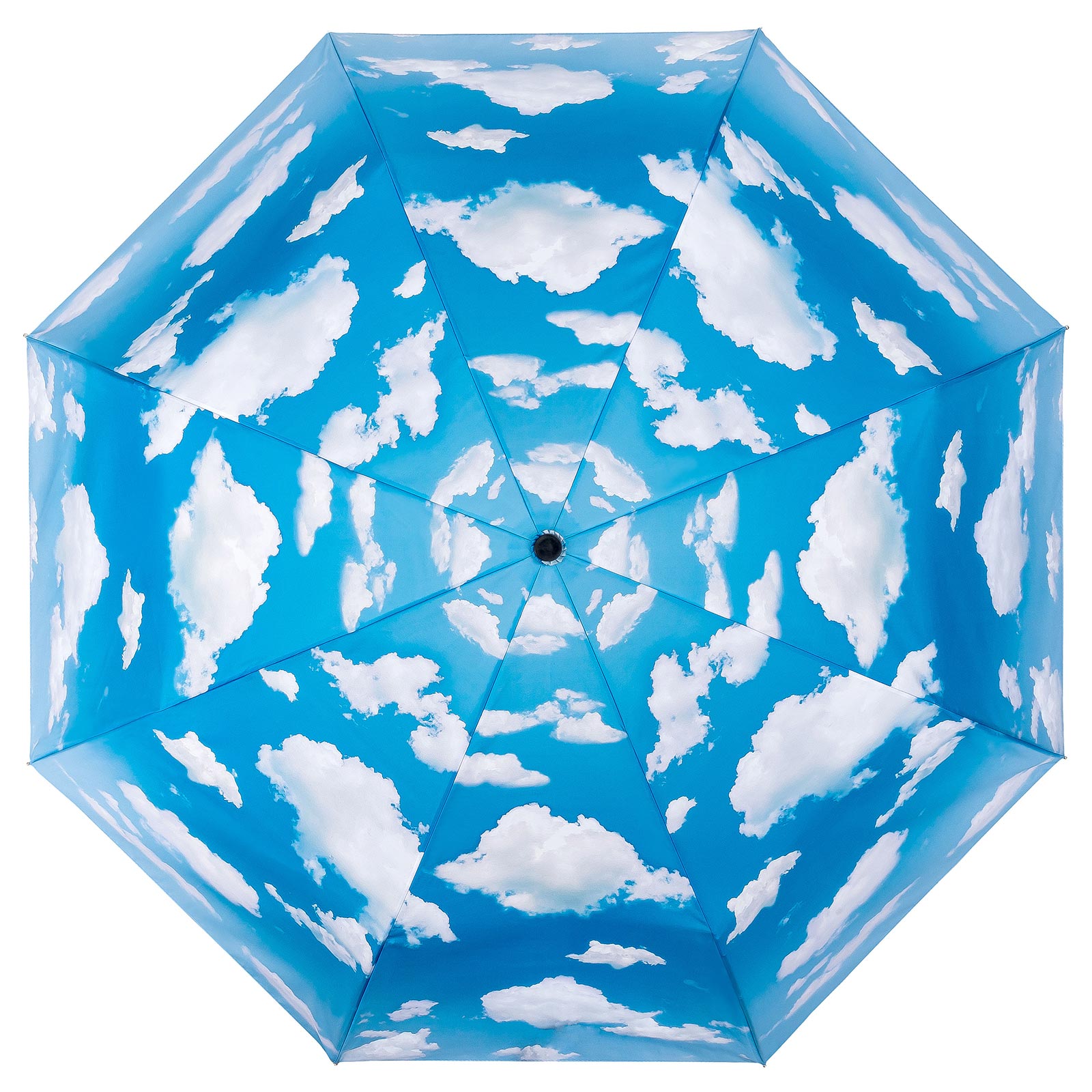 Summer Clouds Art Print Auto Open & Close Folding Umbrella | Brolliesgalore