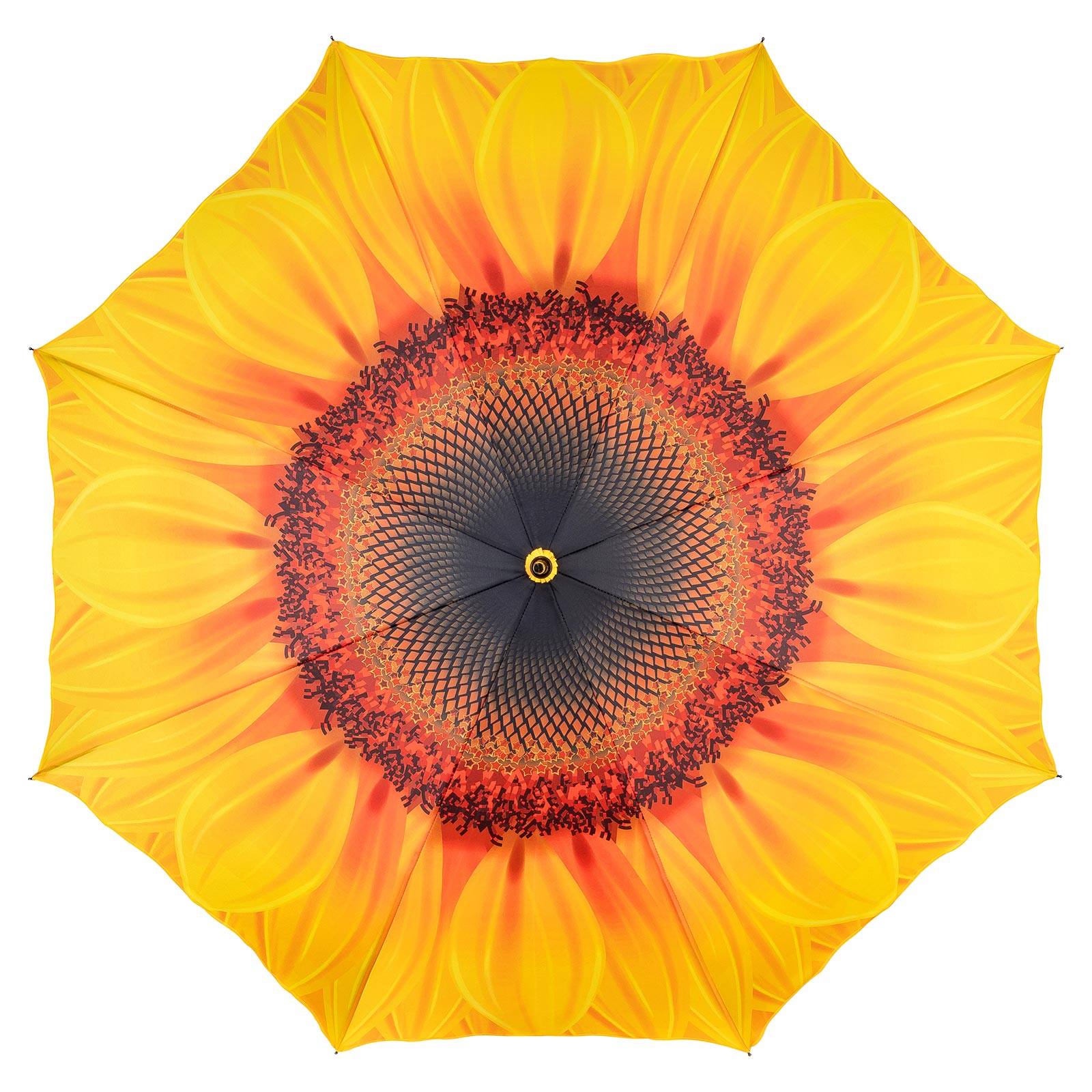 Flower Sunflower Art Print Walking Length Umbrella | Brolliesgalore
