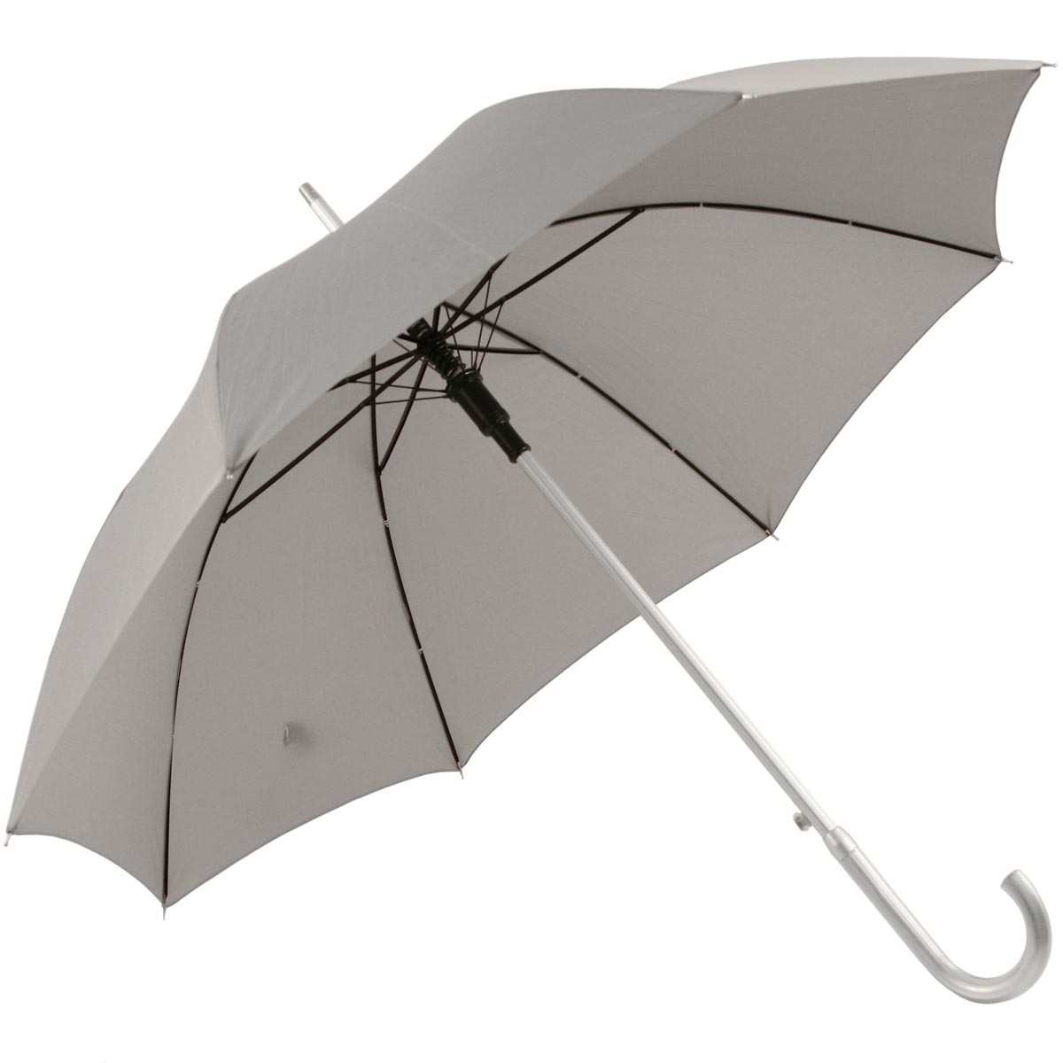 Colours - Plain Coloured Umbrella - Grey | Brolliesgalore