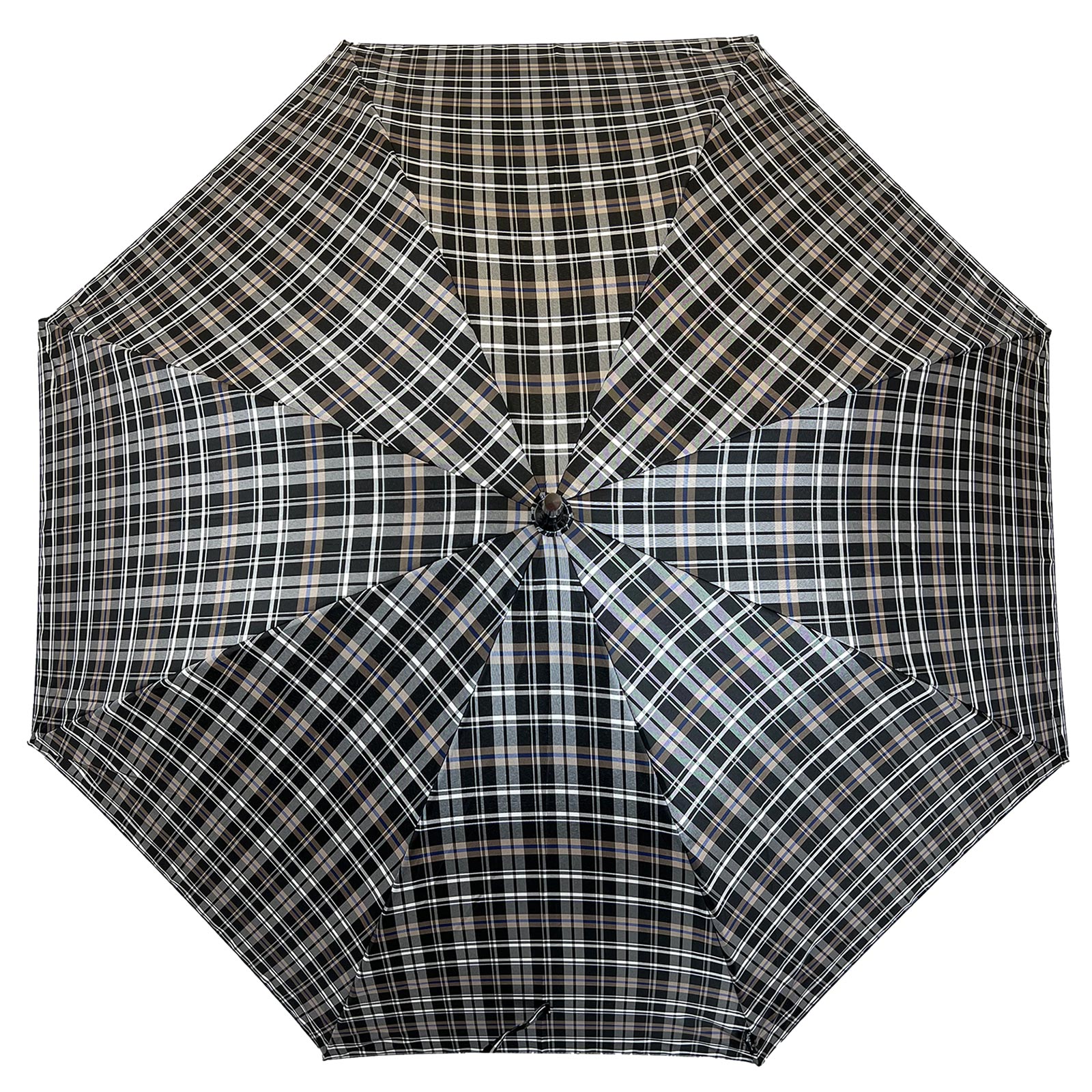 Everyday Tartan Walker Umbrella - Black | Brolliesgalore